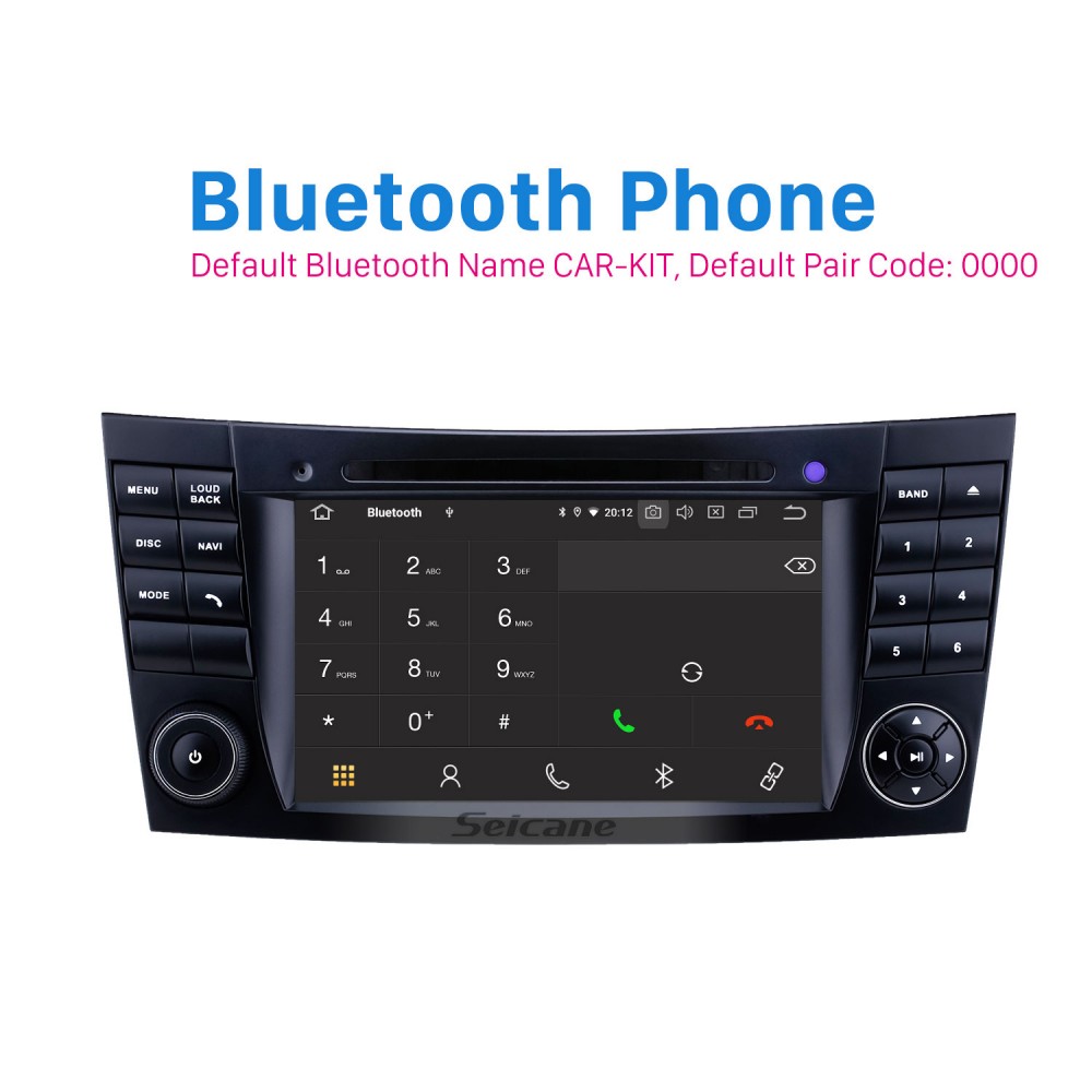 7 inch 2002 2008 Mercedes Benz W211 Touchscreen Android 11.0 GPS Navigation Radio Bluetooth Carplay USB