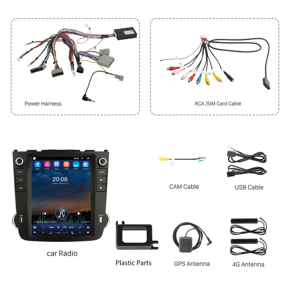 OEM Android 10.0 fur 2007 2012 Honda CRV Radio Stereo Audio mit 9 7 Zoll HD Touchscreen GPS Navigationssystem Carplay Unterstutzung AHD Ruckfahrkamera